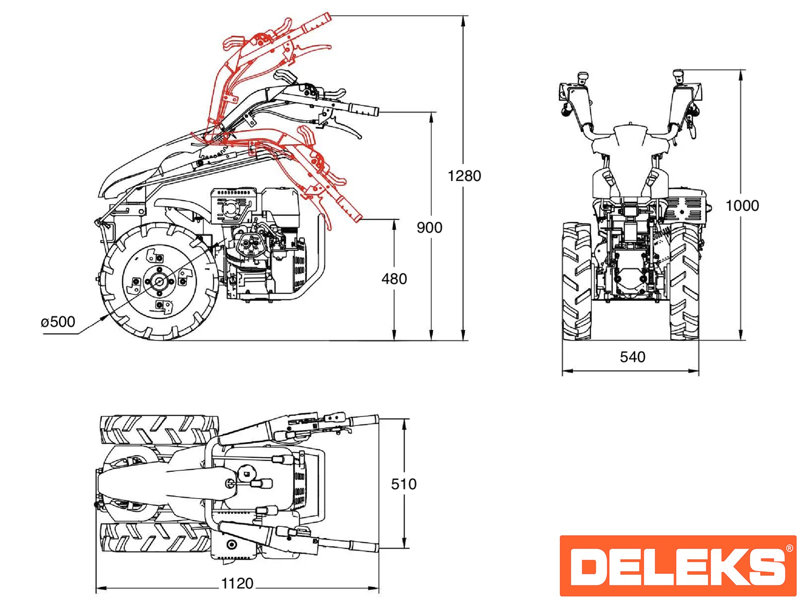 reversible two wheel tractor with tiller kama